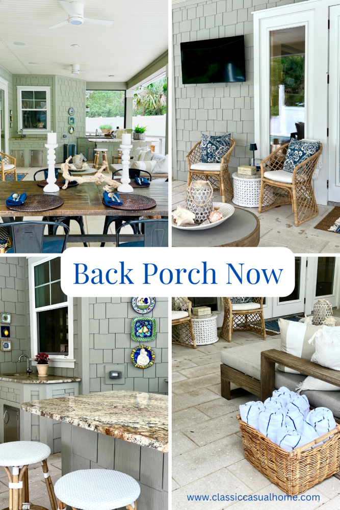 Pretty And Practical Porch and Pool In A Small Backyard | Classic ...