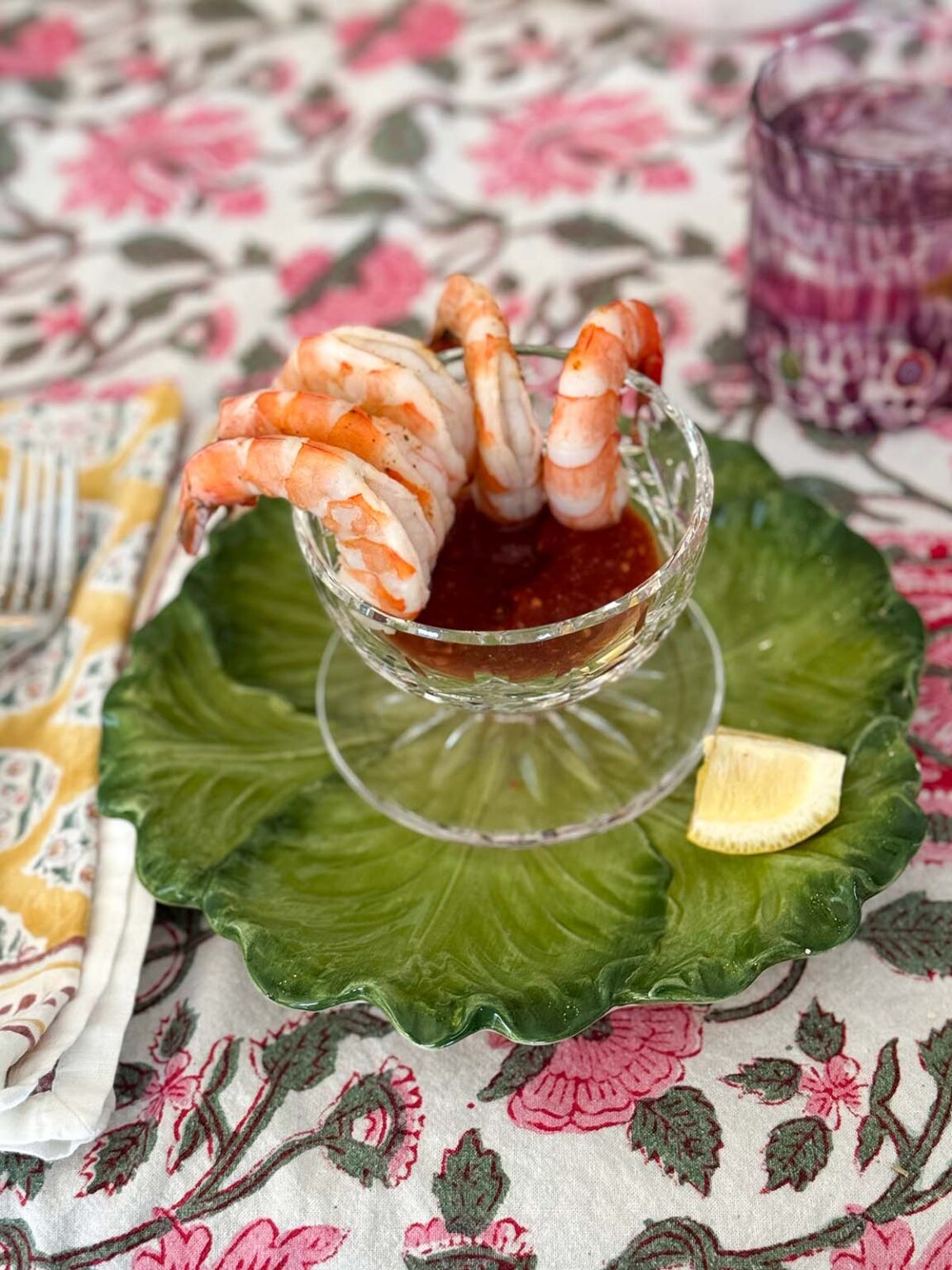 Sweet Summer: Fresh Peach Salad, Spicy Shrimp Cocktail, Breezy Dress ...