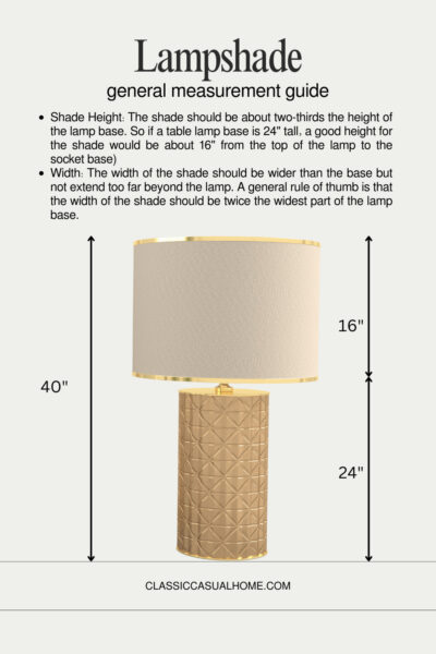 How To Select The Right Lampshade To Update Your Look | Classic Casual Home