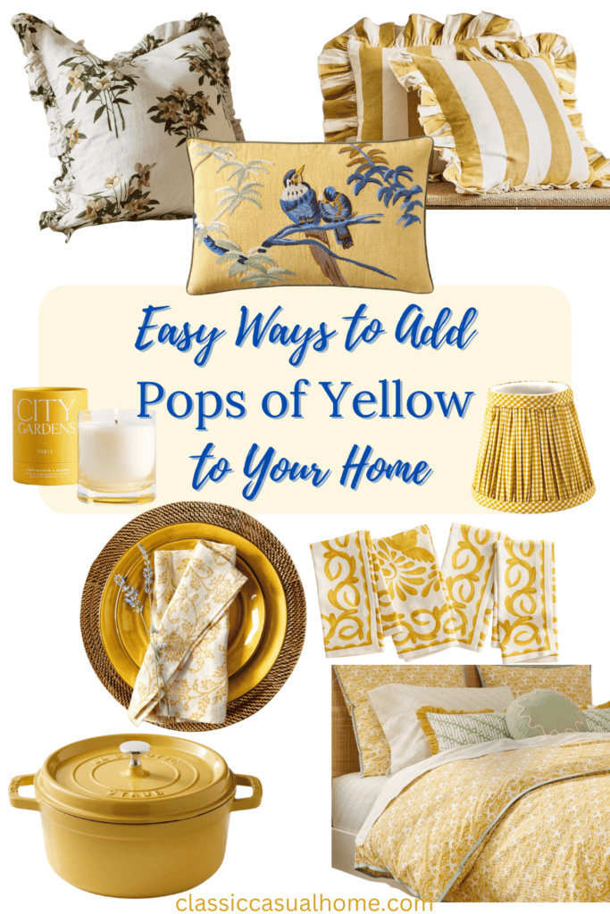 Golden Yellow In Home Decor: Adding Joy to Rooms | Classic Casual Home