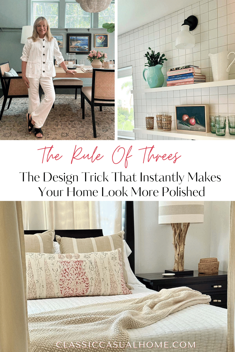 The Rule of Threes in Decor: It Can Work For You | Classic Casual Home